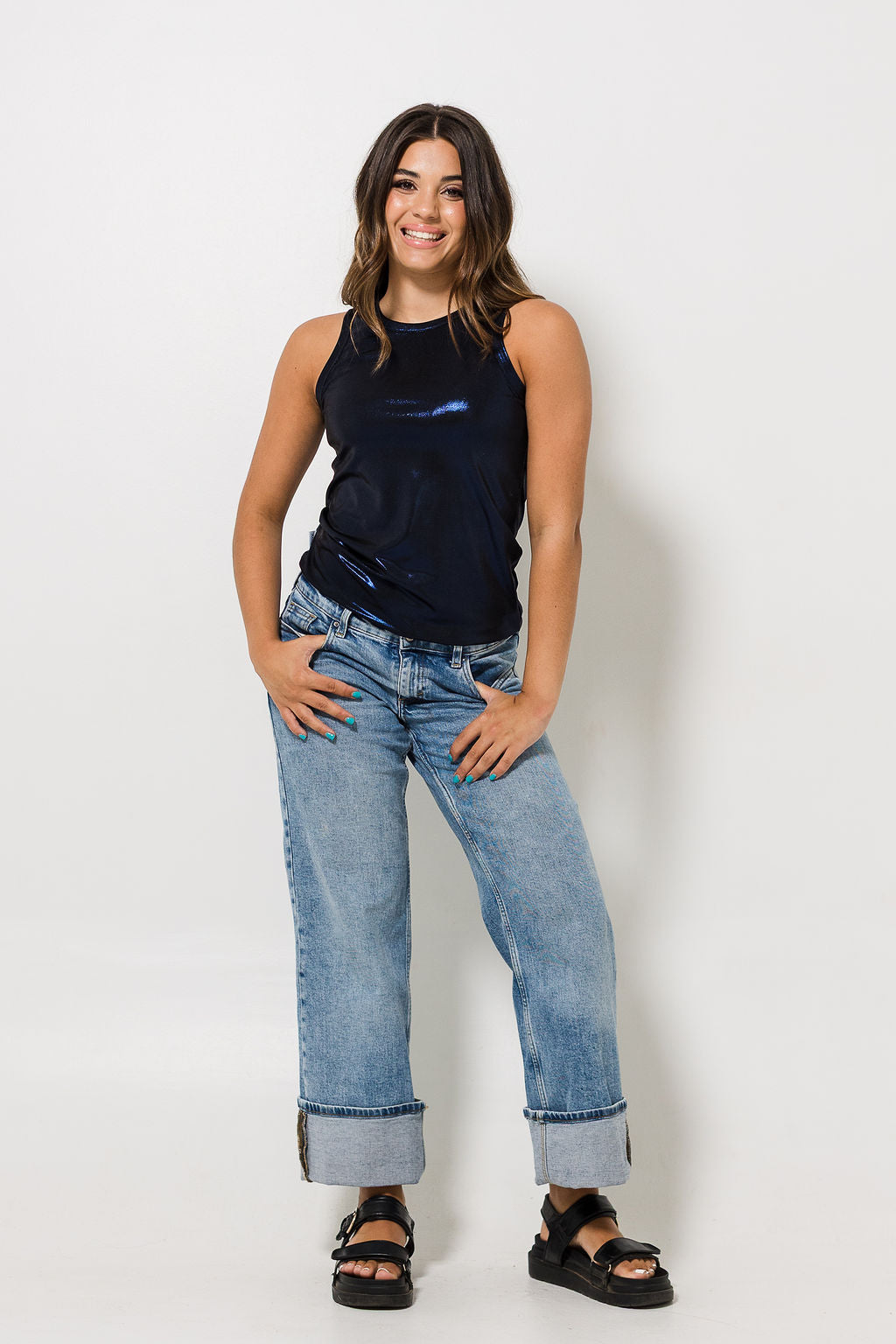 Shimmer Vest | Navy – Ateljee